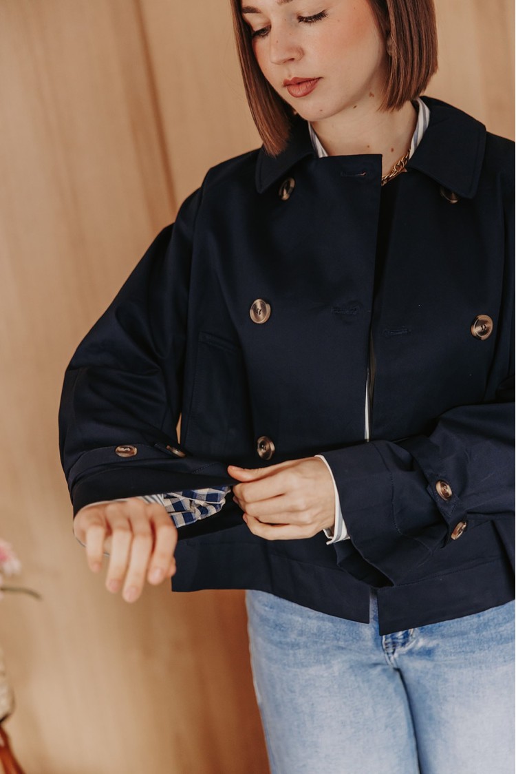 Paletot marine femme VIOLETTE - mlle Cabestan
